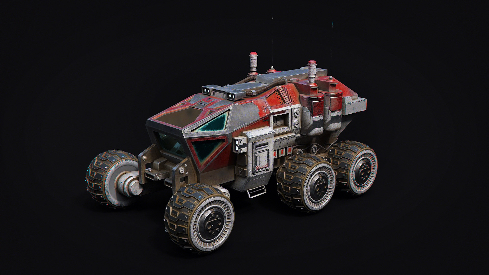 Space mars car vehicle 3D model - TurboSquid 1639280