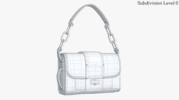 fancy bag 3d obj