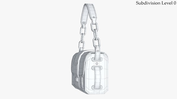 fancy bag 3d obj