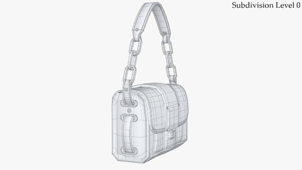 fancy bag 3d obj