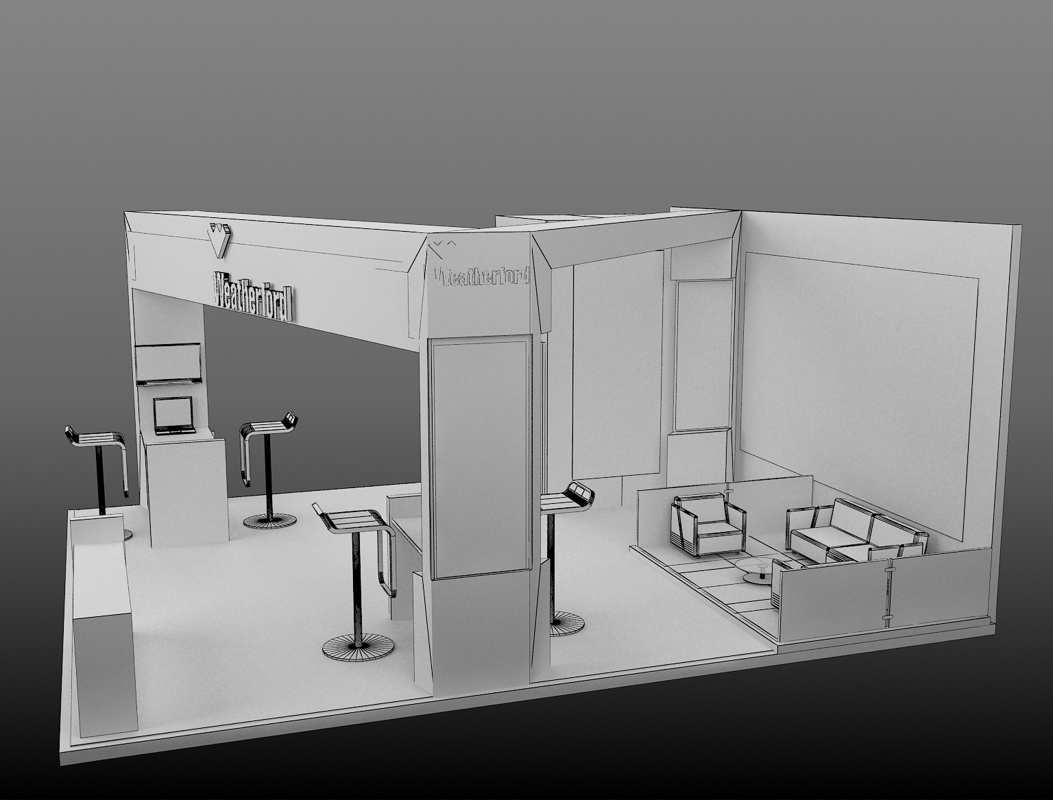 Stand exhibition booth model - TurboSquid 1639542