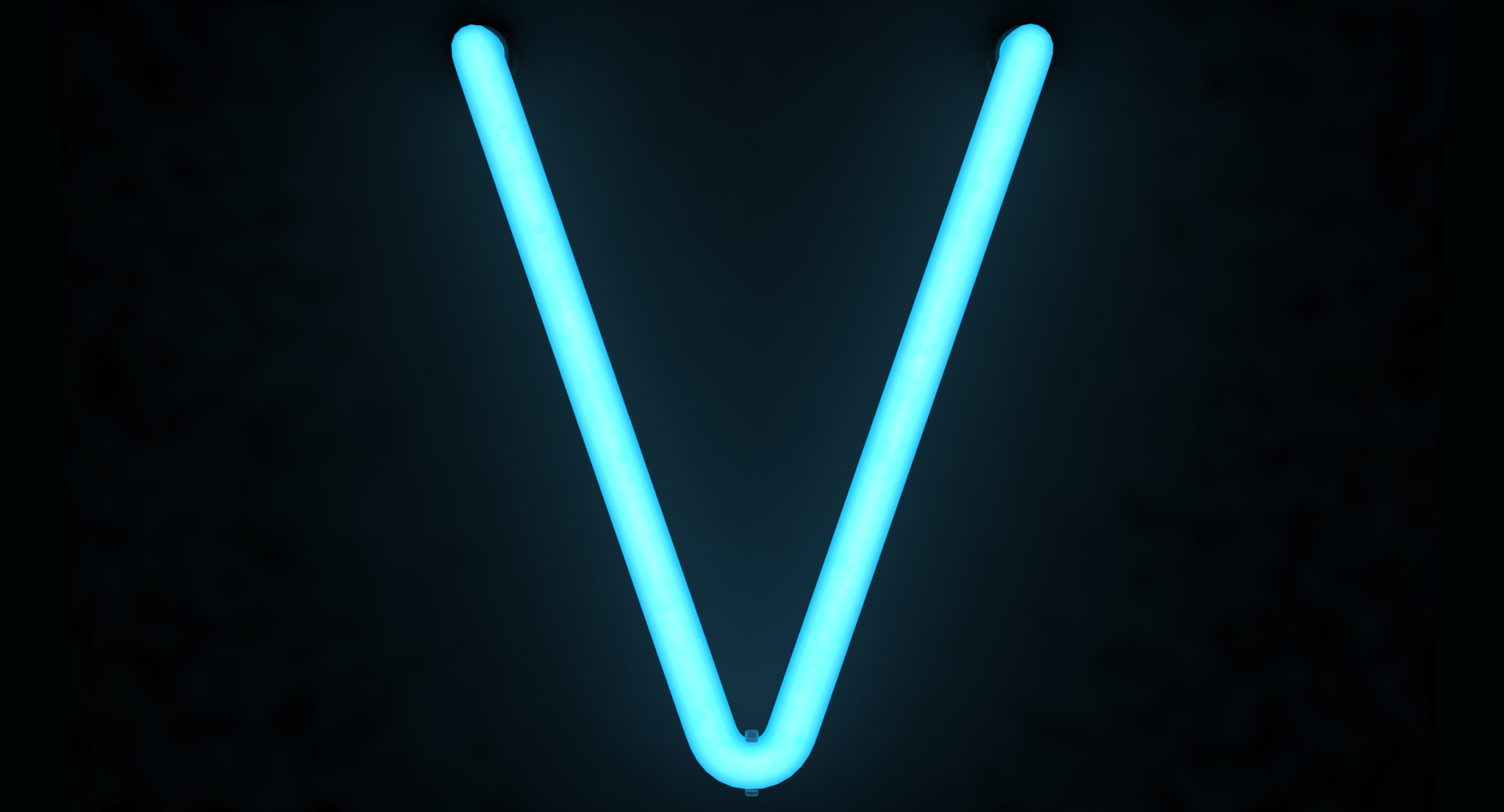 3D neon letter v alphabet - TurboSquid 1639595