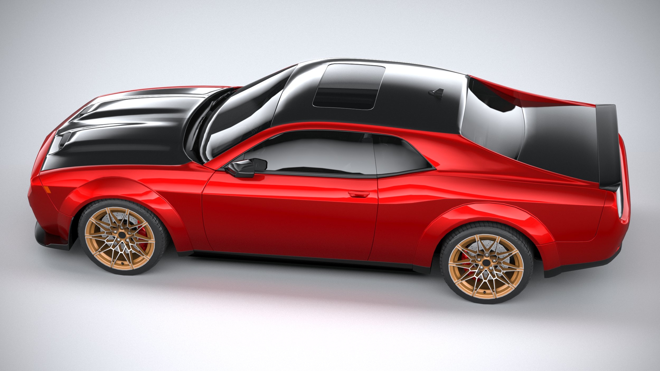 3D generic muscle car model - TurboSquid 1639833