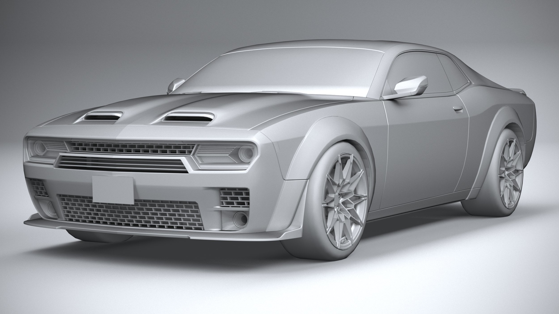 3D generic muscle car model - TurboSquid 1639833