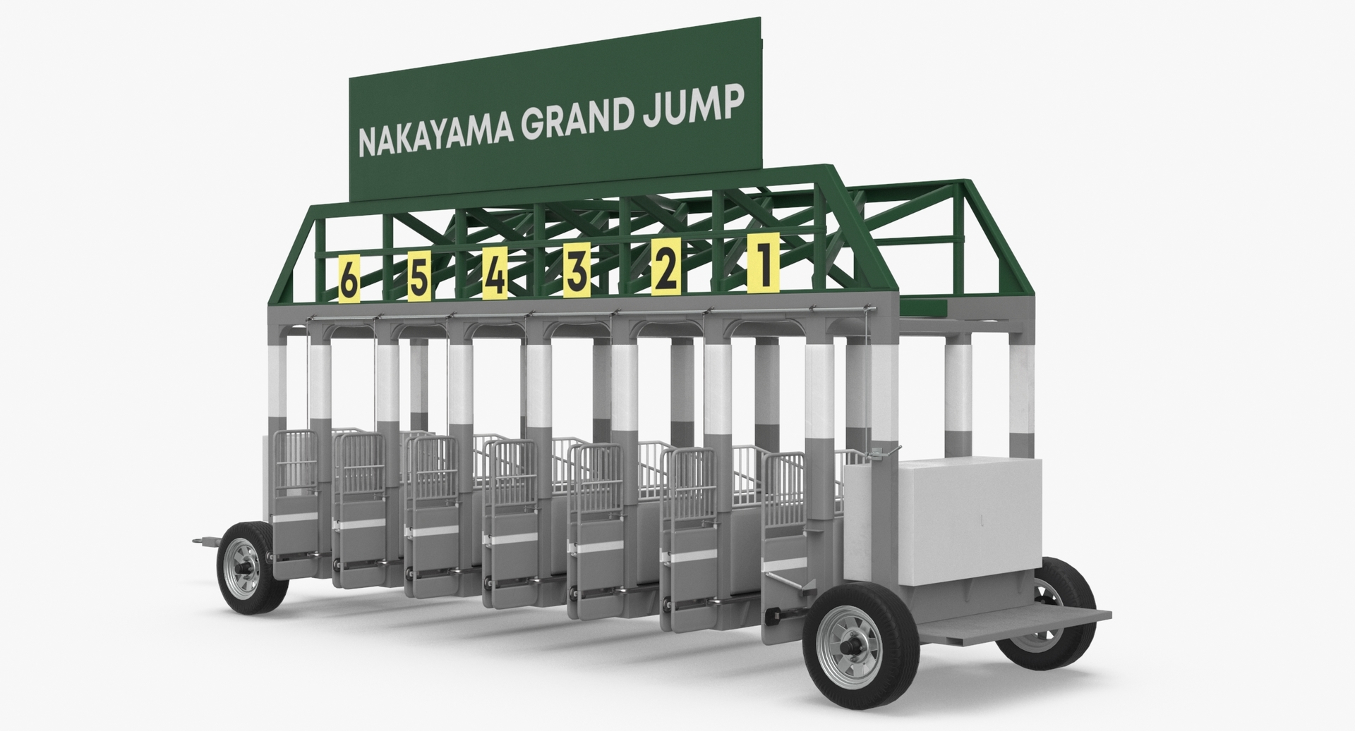 Horse racing starting gates 3D - TurboSquid 1639891