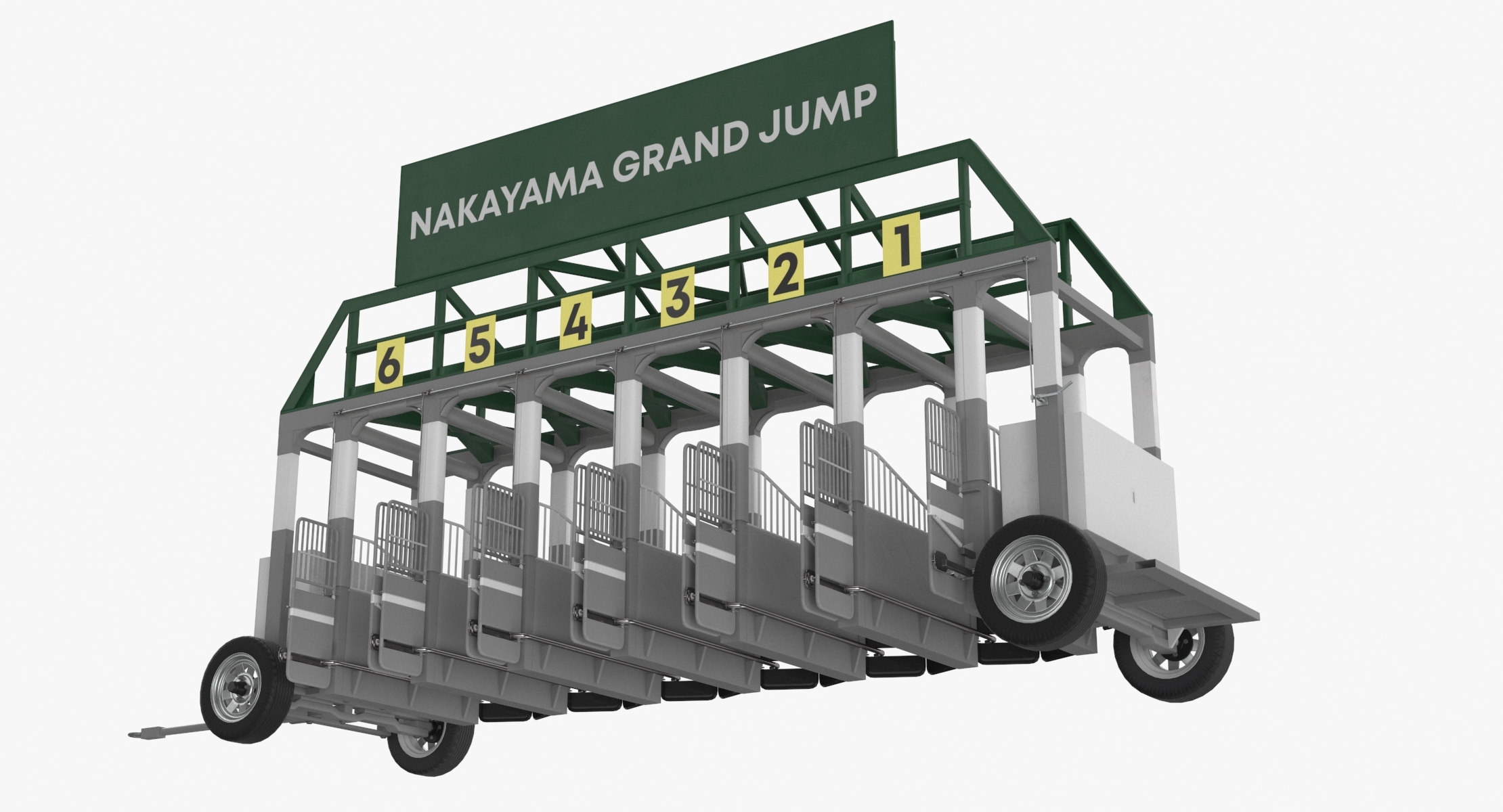 Horse racing starting gates 3D - TurboSquid 1639891