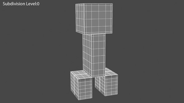 3D minecraft creeper - TurboSquid 1640161
