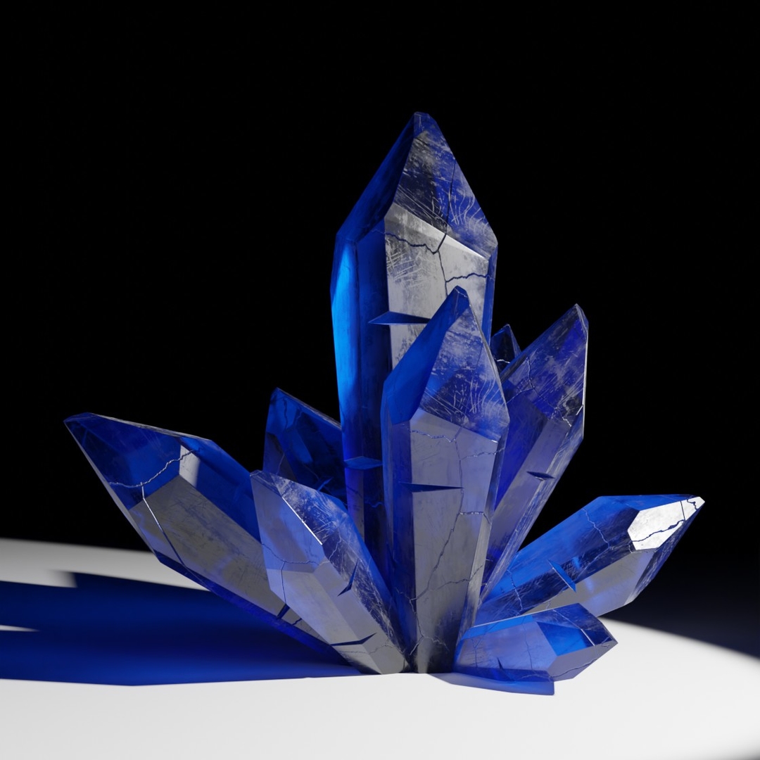 Sci-fi crystals minerals model - TurboSquid 1640371