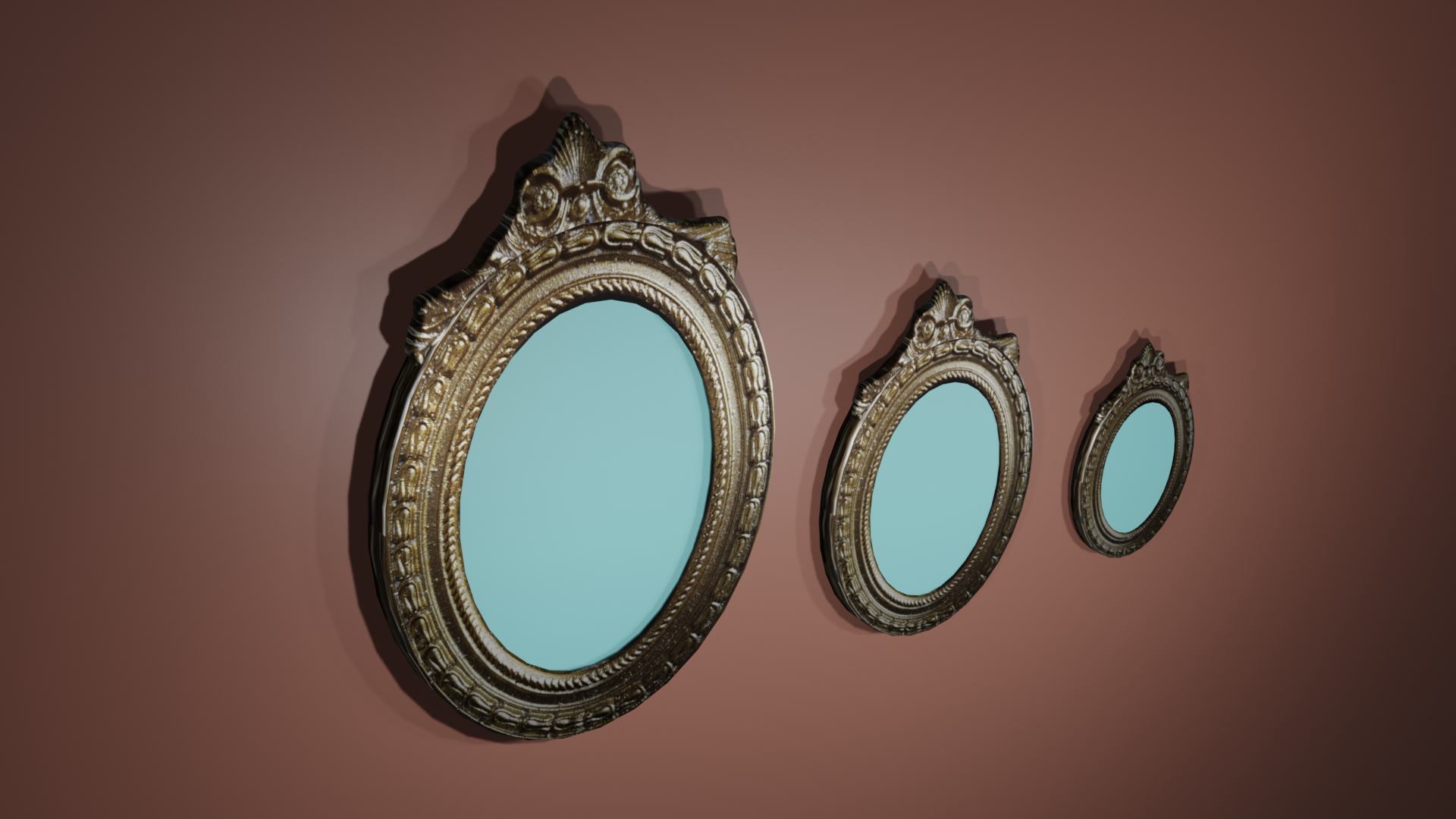 3D wall mirror - TurboSquid 1640457