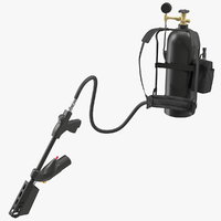 3d flame thrower model