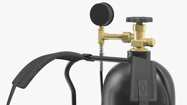 Modern portable backpack flamethrower 3D - TurboSquid 1640599