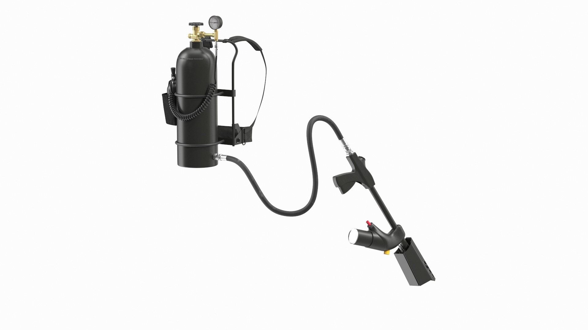 Modern portable backpack flamethrower 3D - TurboSquid 1640599