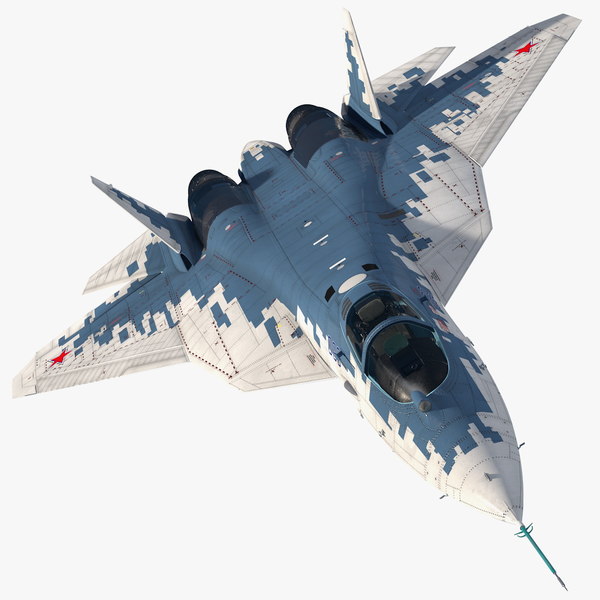 modelo 3d Vuelo Sukhoi SU 57 Camo - TurboSquid 1640785