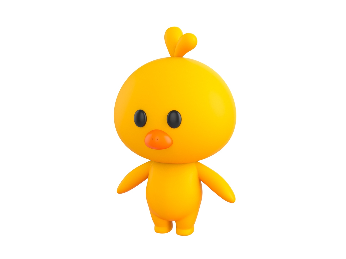 3D chick character - TurboSquid 1640751