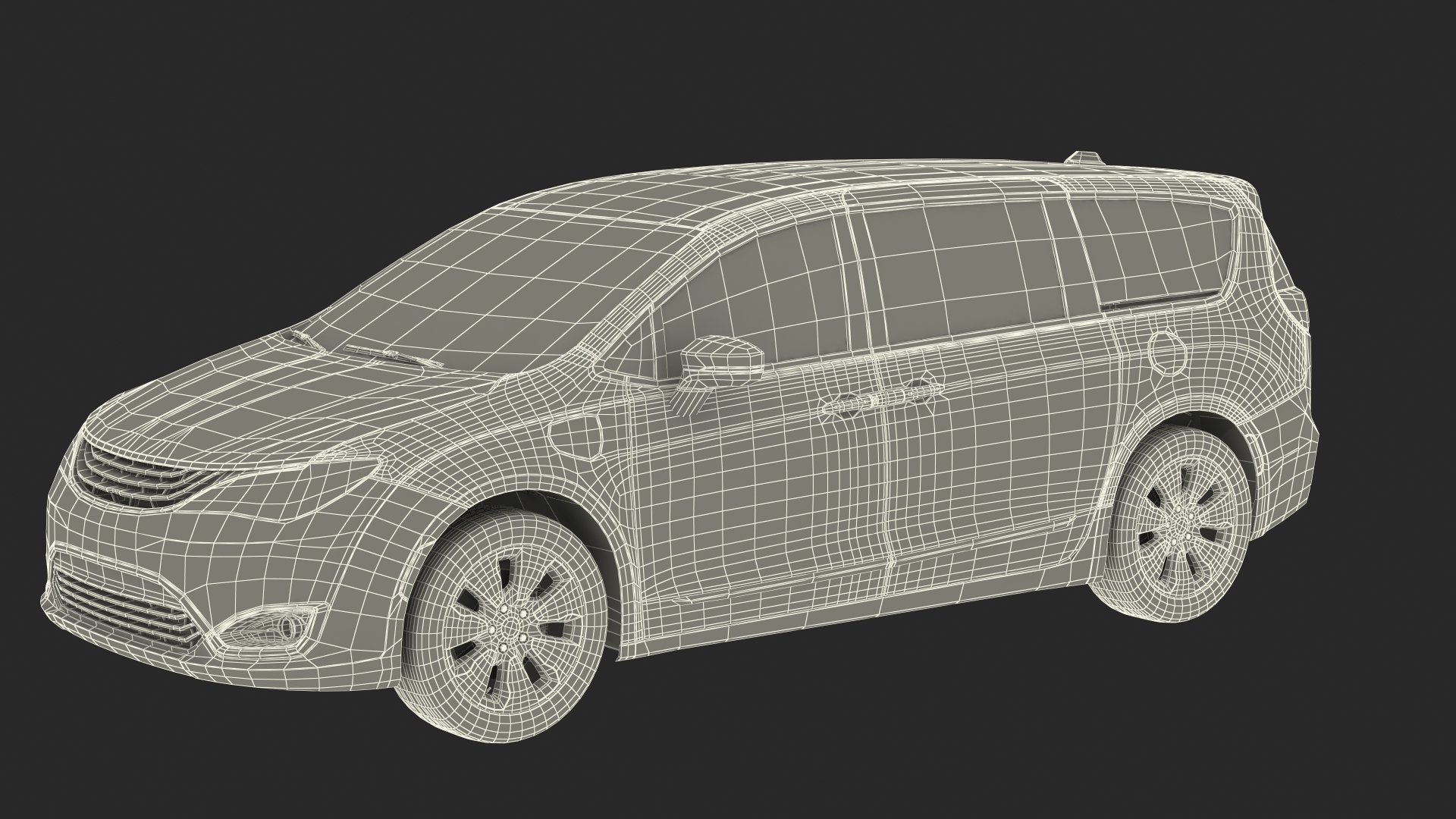 Free family minivan rigged car 3D model - TurboSquid 1640906