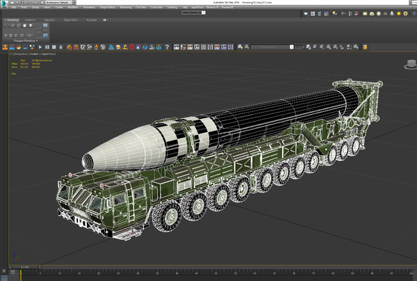 Ballistic missile model - TurboSquid 1640884