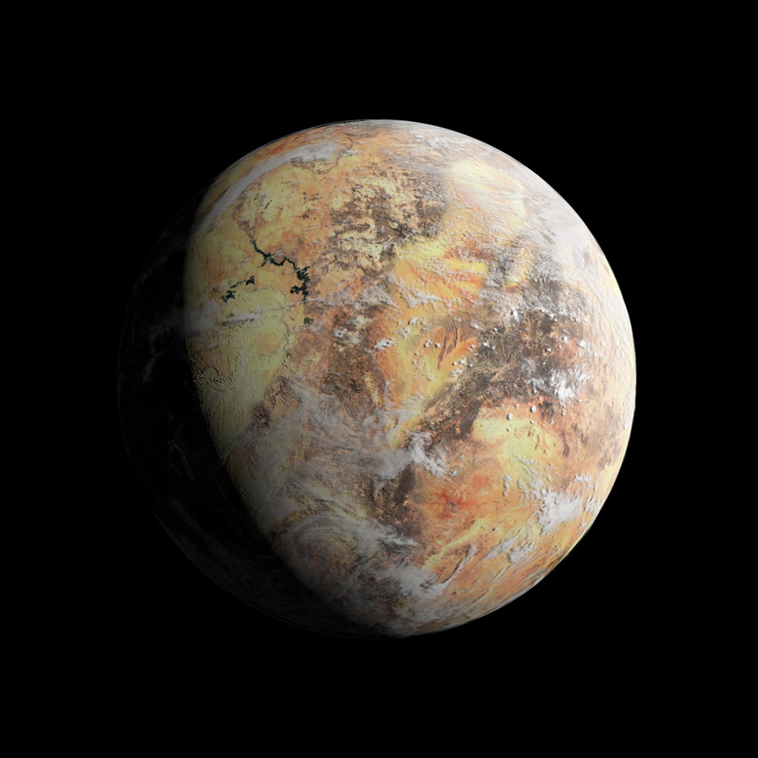 Fictional alien desert planet 3D - TurboSquid 1543384