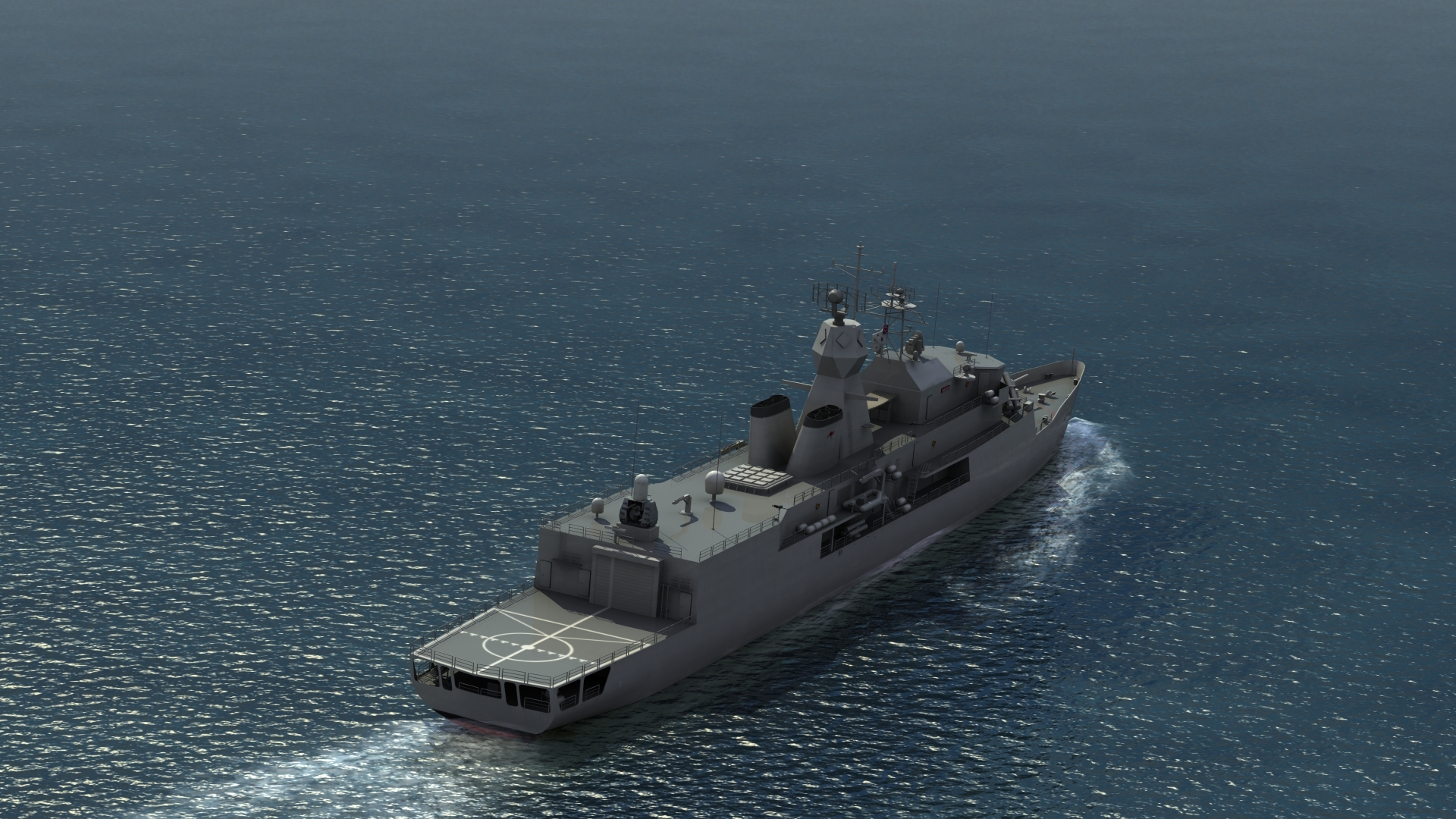 3D anzac class frigate model - TurboSquid 1640927
