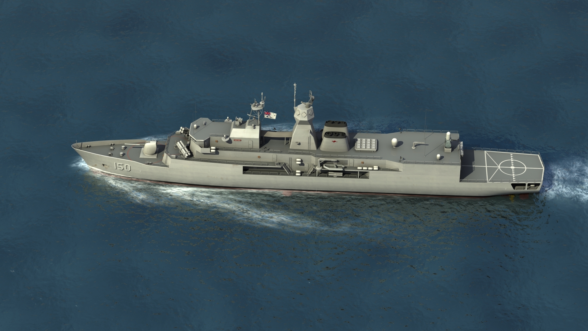 3D anzac class frigate model - TurboSquid 1640927