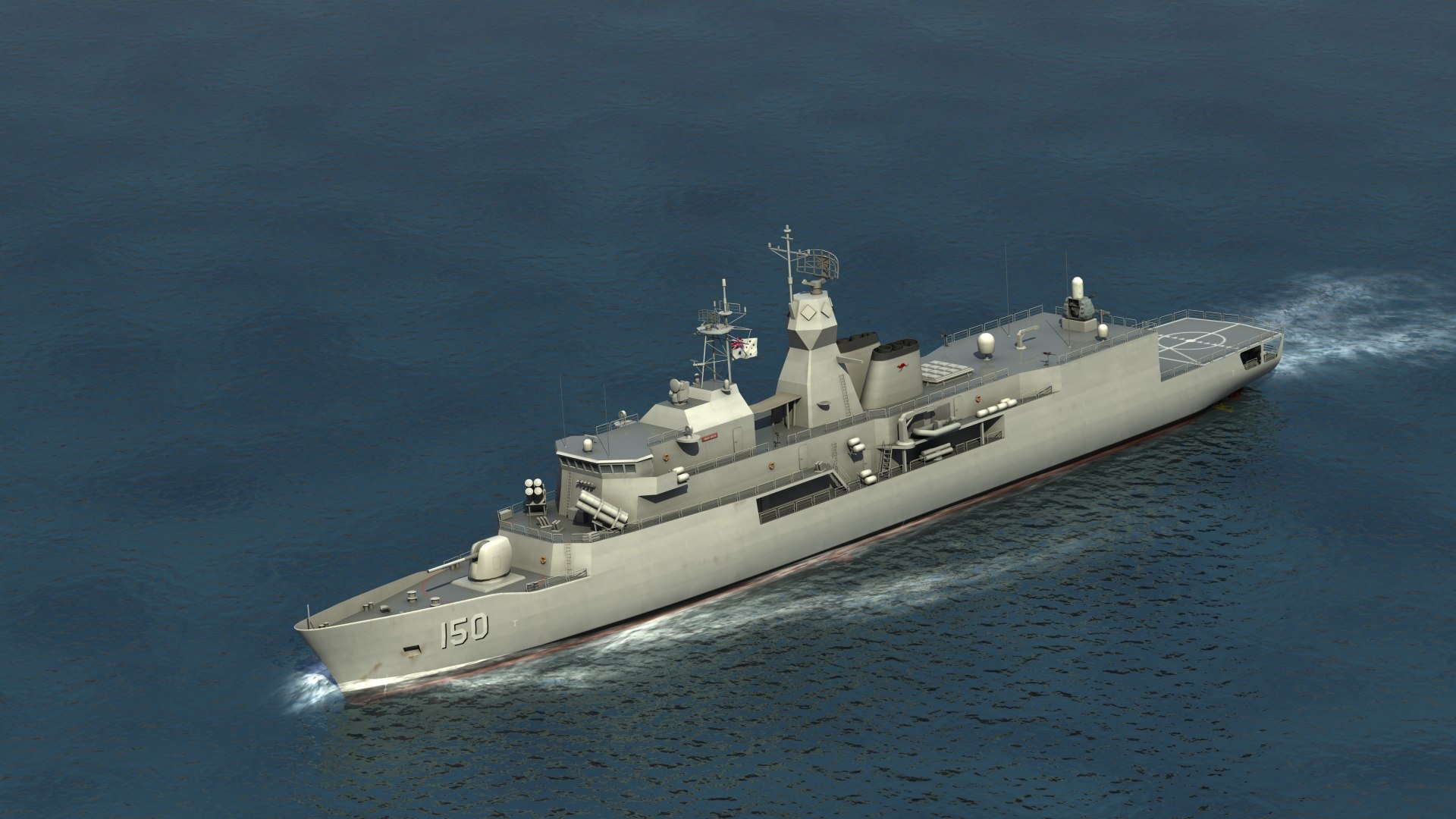 3D anzac class frigate model - TurboSquid 1640927