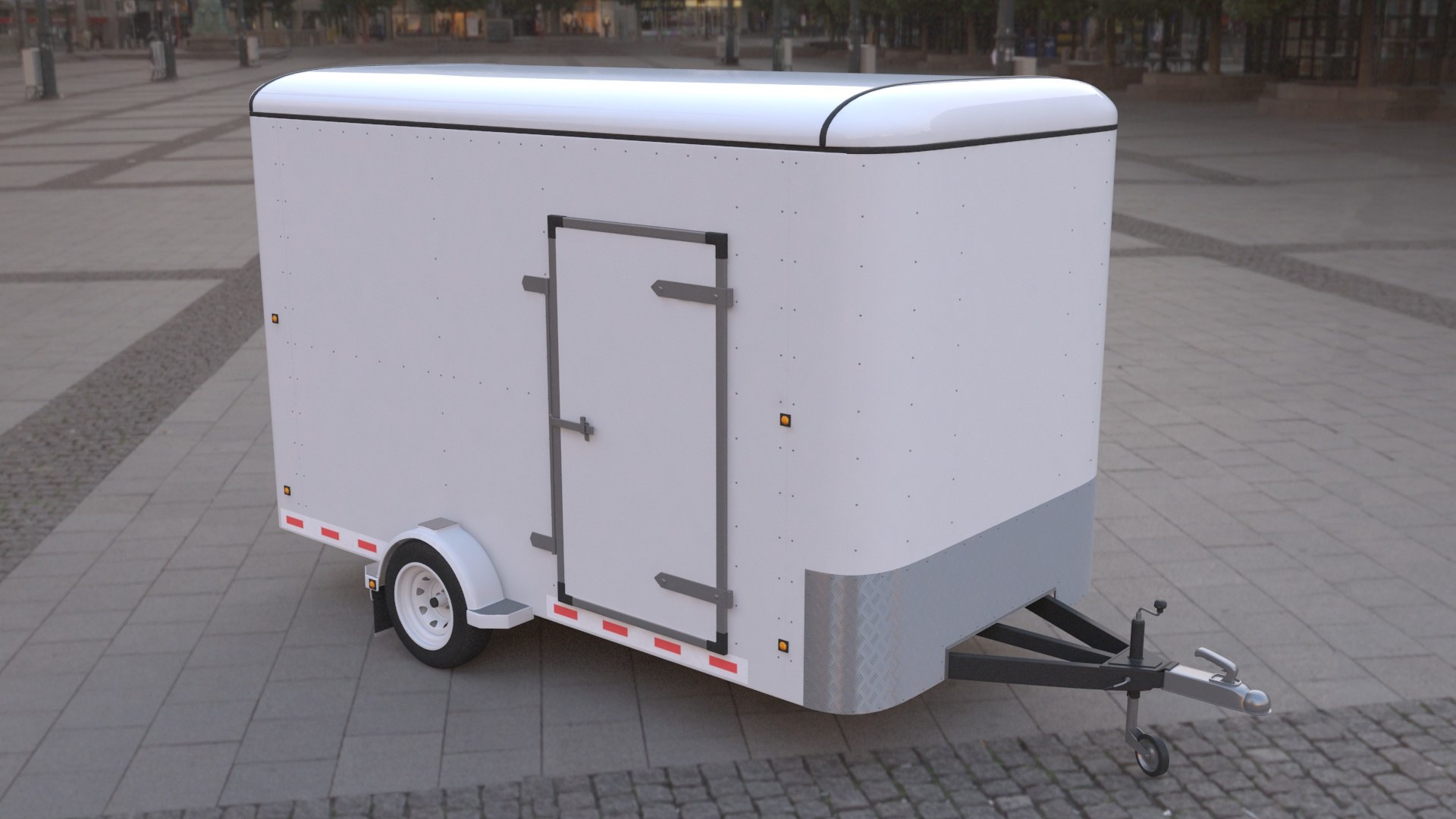 Small cargo trailer single 3D - TurboSquid 1641021