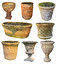 3D ancient flower pots pack - TurboSquid 1641071