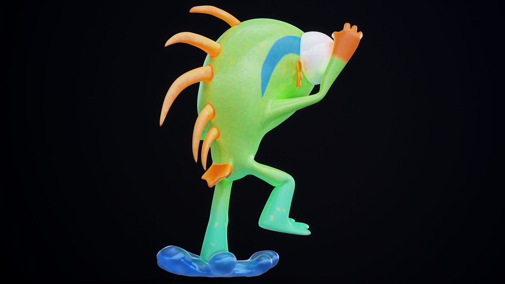 3D murloc warcraft character rigged model - TurboSquid 1641135