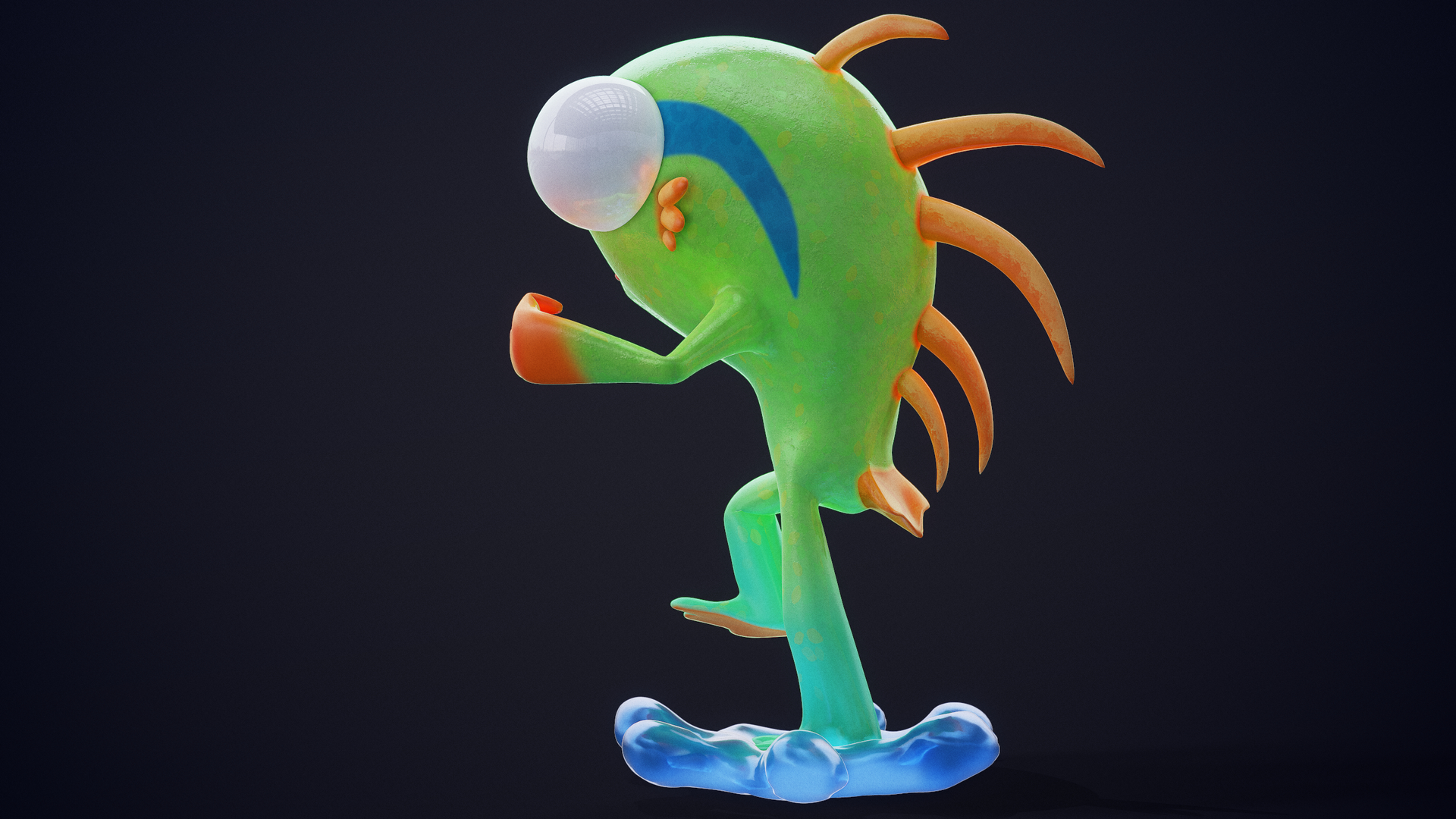 3D murloc warcraft character rigged model - TurboSquid 1641135