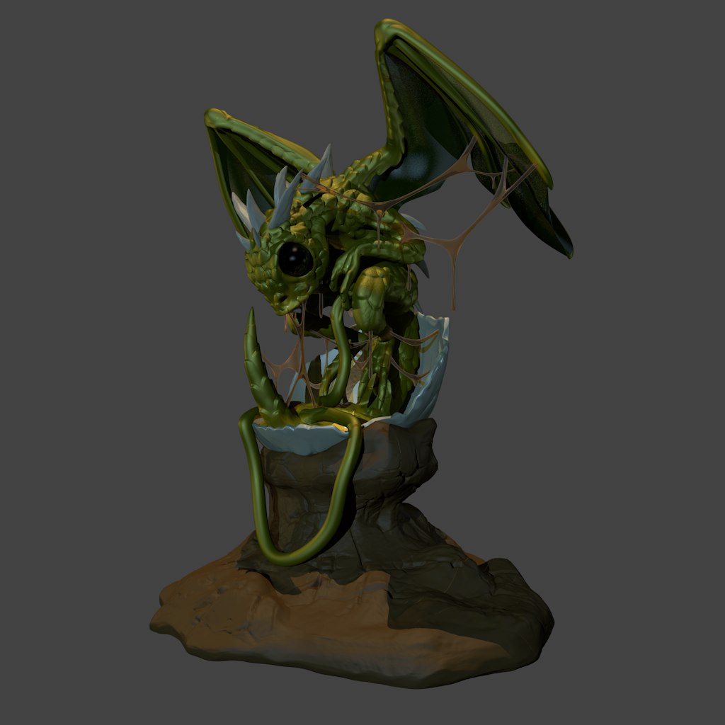 3D baby dragon model - TurboSquid 1641130