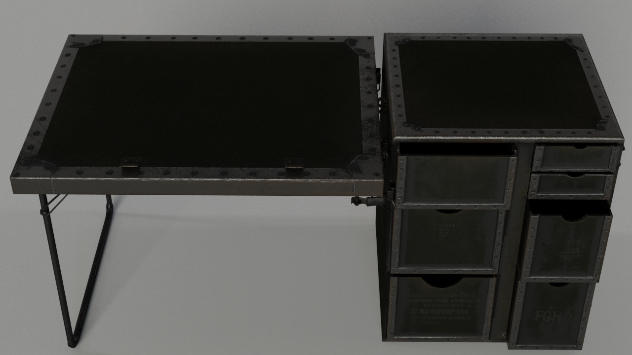 3D product military table model - TurboSquid 1641234