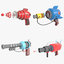 Cartoon gun pack model - TurboSquid 1641231