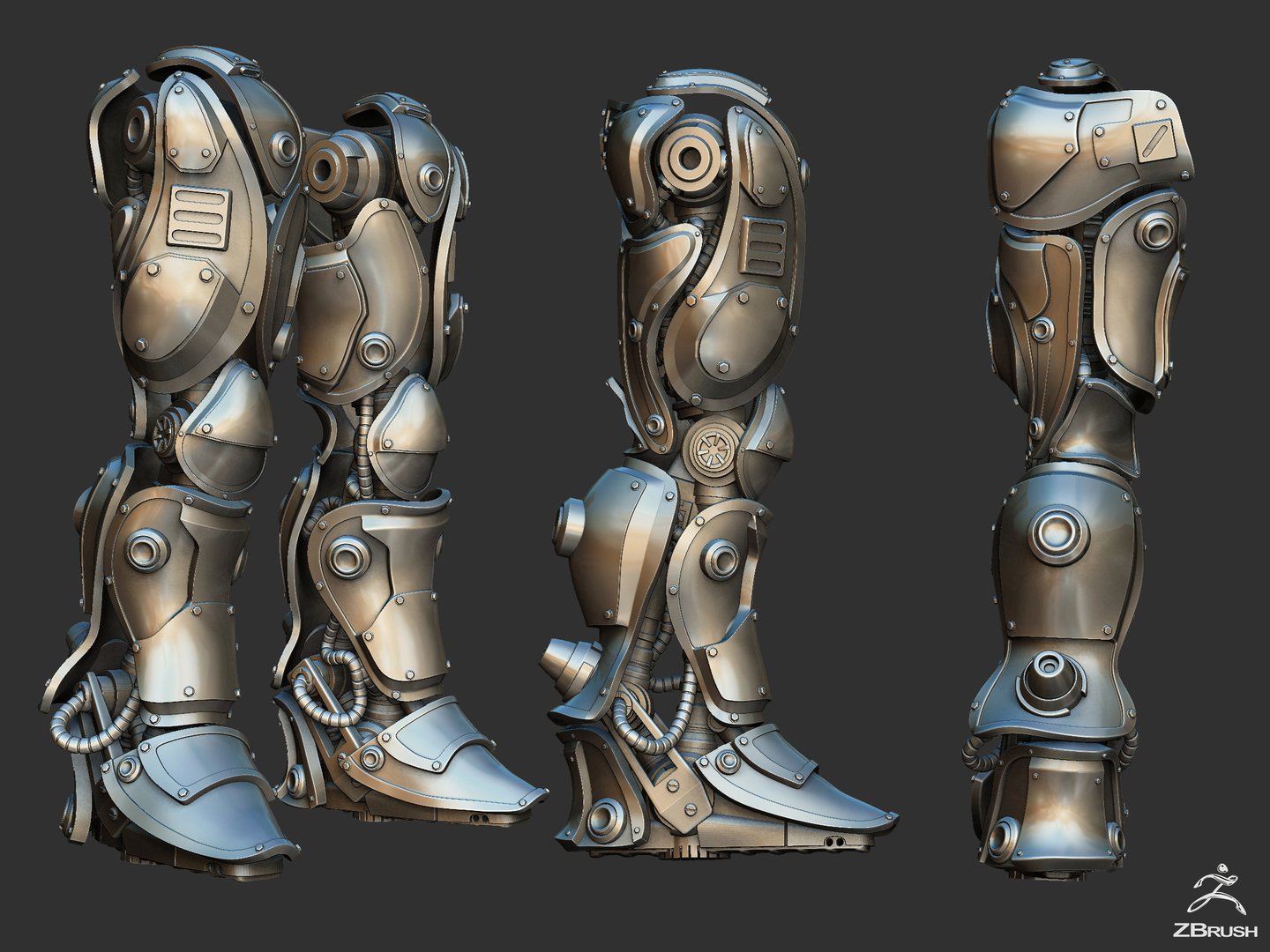Mech parts leg kitbash 3D model - TurboSquid 1641308