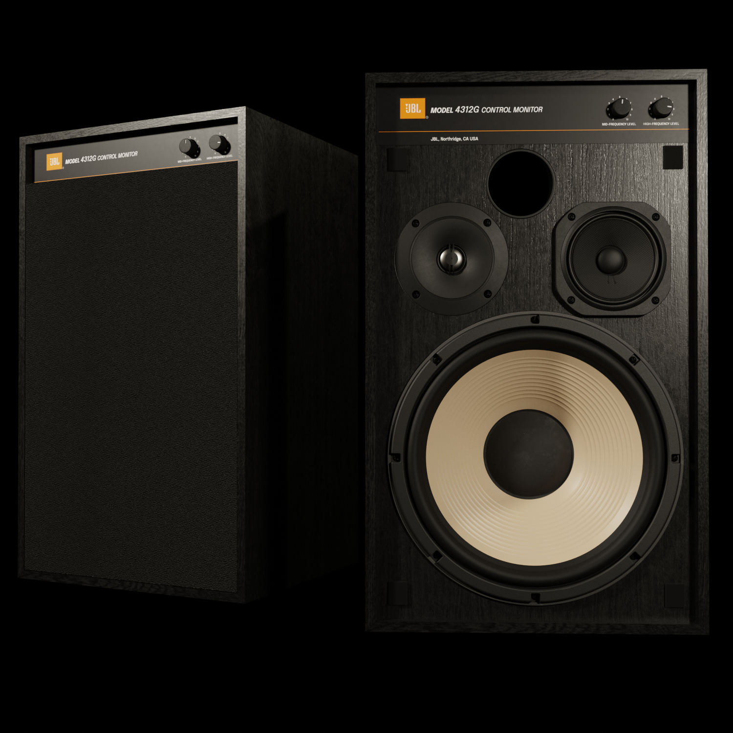 Jbl 4312g studio monitor 3D - TurboSquid 1641520