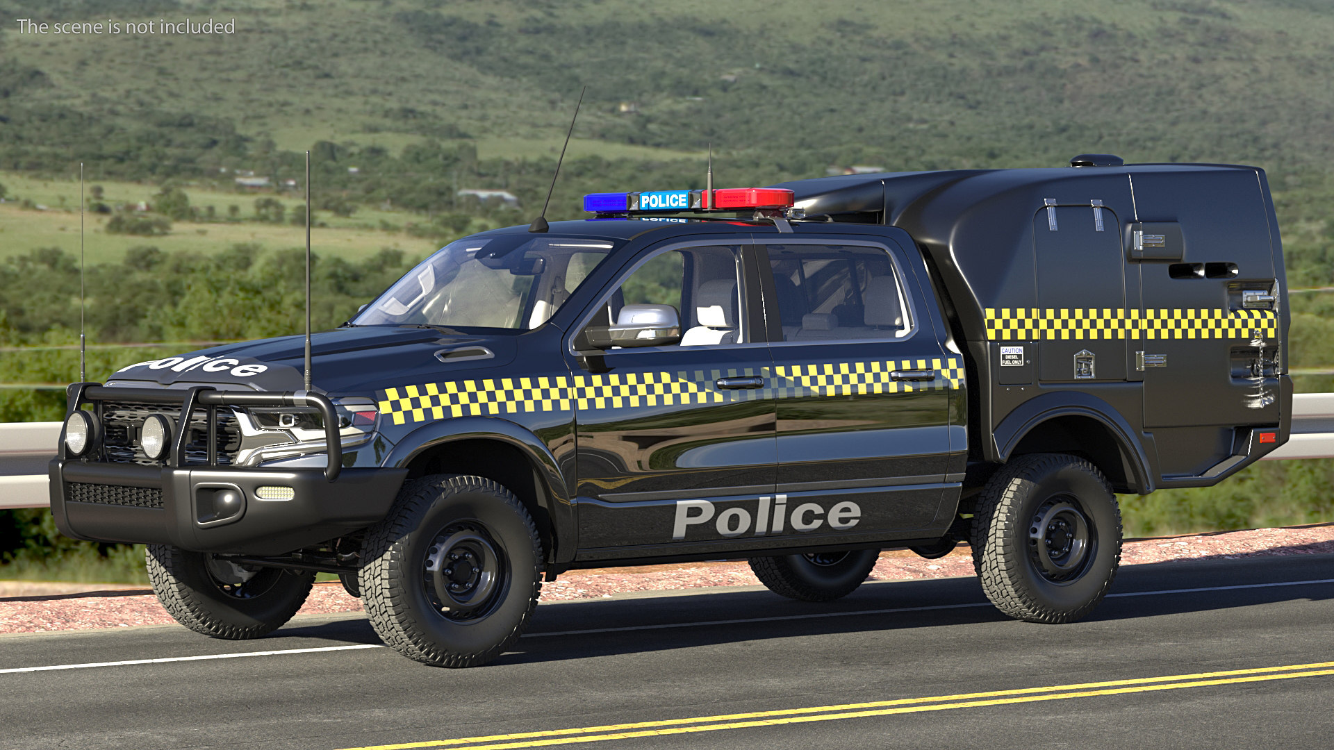 3D prisoner transport vehicle rigged - TurboSquid 1641642