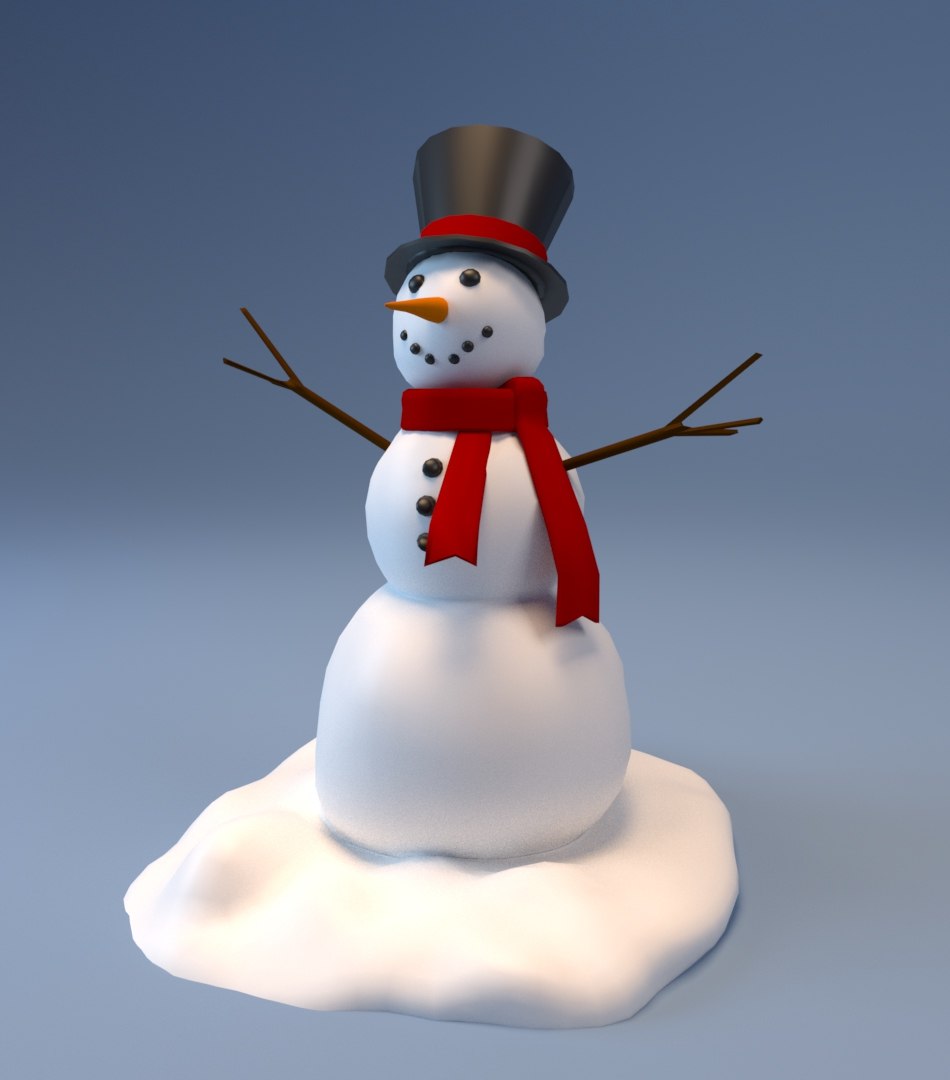Snowman christmas 3D model - TurboSquid 1641719 Snowman christmas 3D model - TurboSquid 1641719