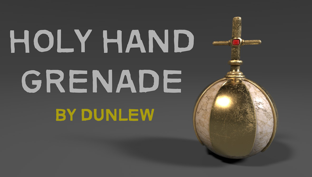 3D holy hand grenade - TurboSquid 1641752