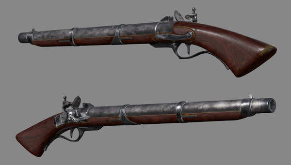 matchlock arquebus 3d model