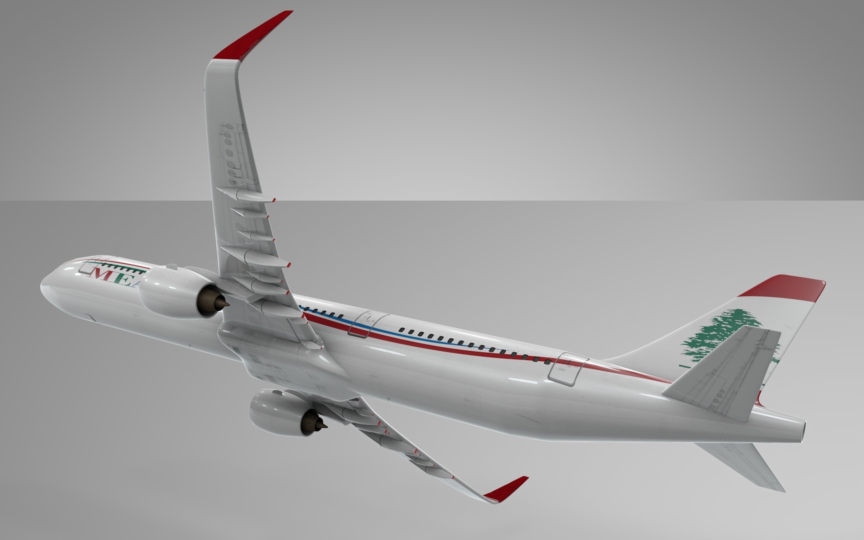 3D a321 neo mea airlines model - TurboSquid 1642101