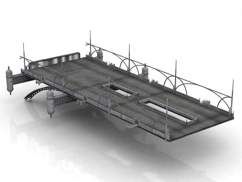 3D landing platform dock building - TurboSquid 1642189