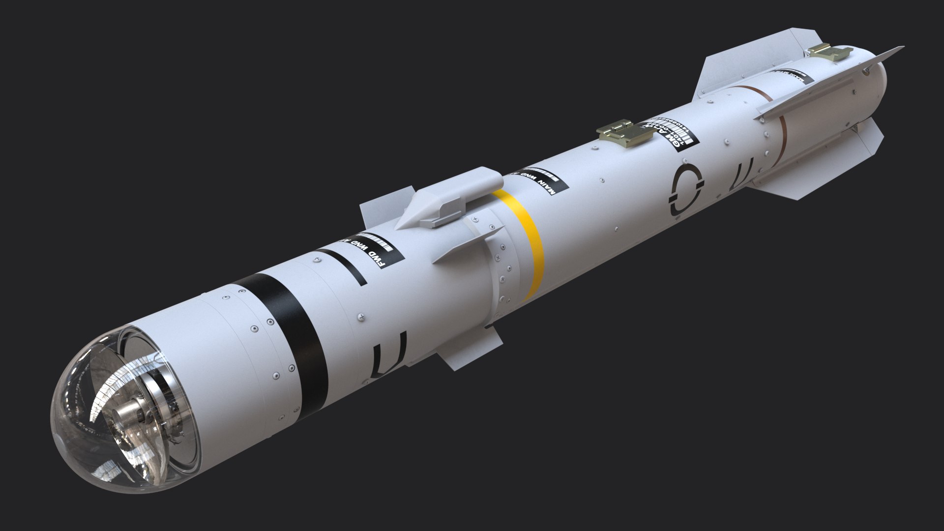 Brimstone 2 missile 3D model - TurboSquid 1642327