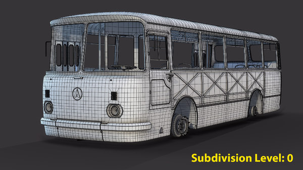 Wrecked bus 3D model - TurboSquid 1642374