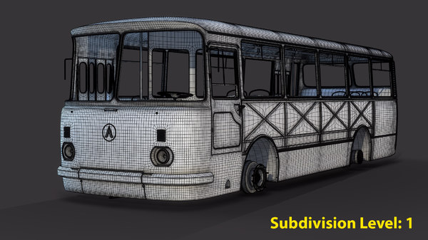 Wrecked bus 3D model - TurboSquid 1642374