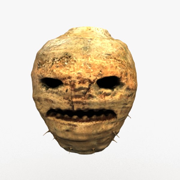 modelo 3d Linterna de Halloween Jack-o'-Lantern de nabo tallado grande ...