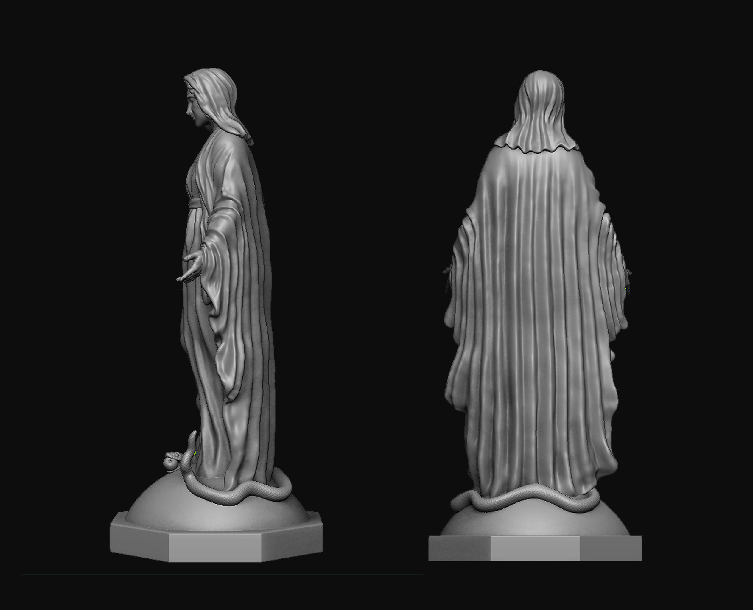 Virgin mary print 3D model - TurboSquid 1642564