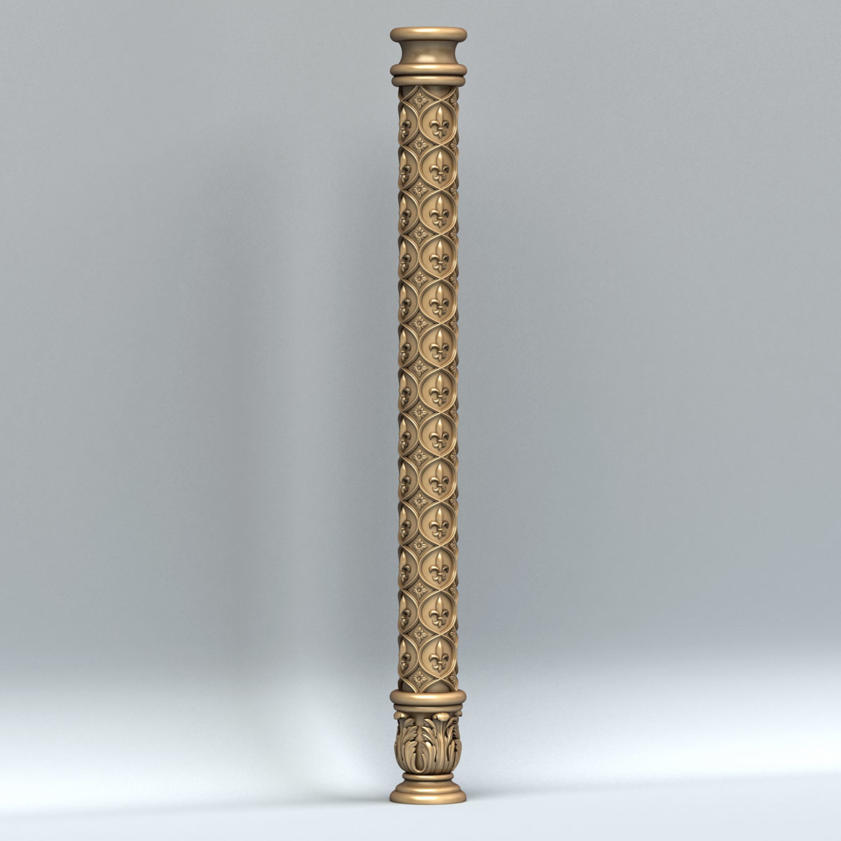 Cnc column 3D - TurboSquid 1642870