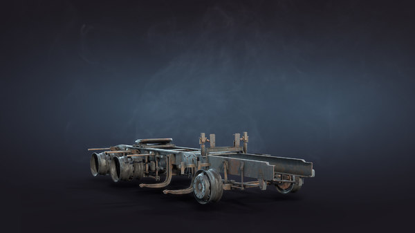 3D rusty semi-trailer truck cab - TurboSquid 1642999