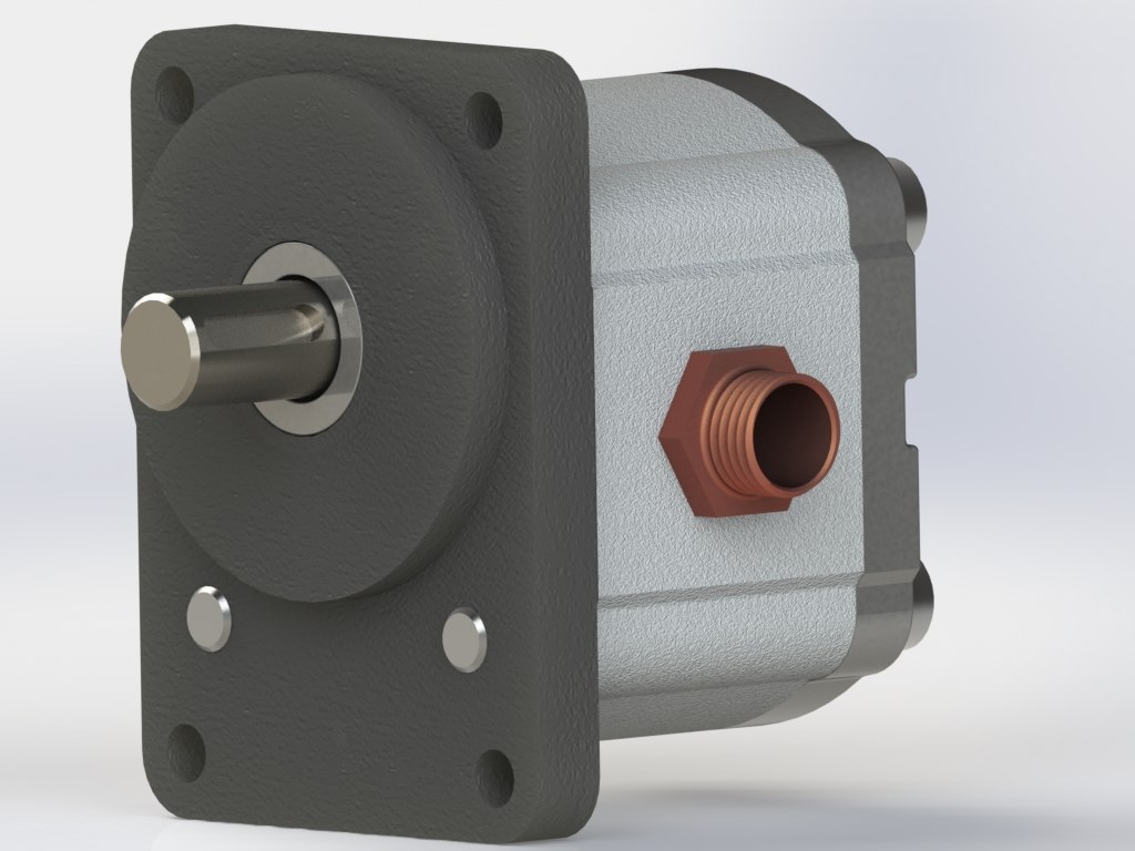 Hydraulic gear pump 3D model - TurboSquid 1643153