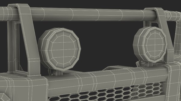 Black steel bullbar 3D model - TurboSquid 1643233