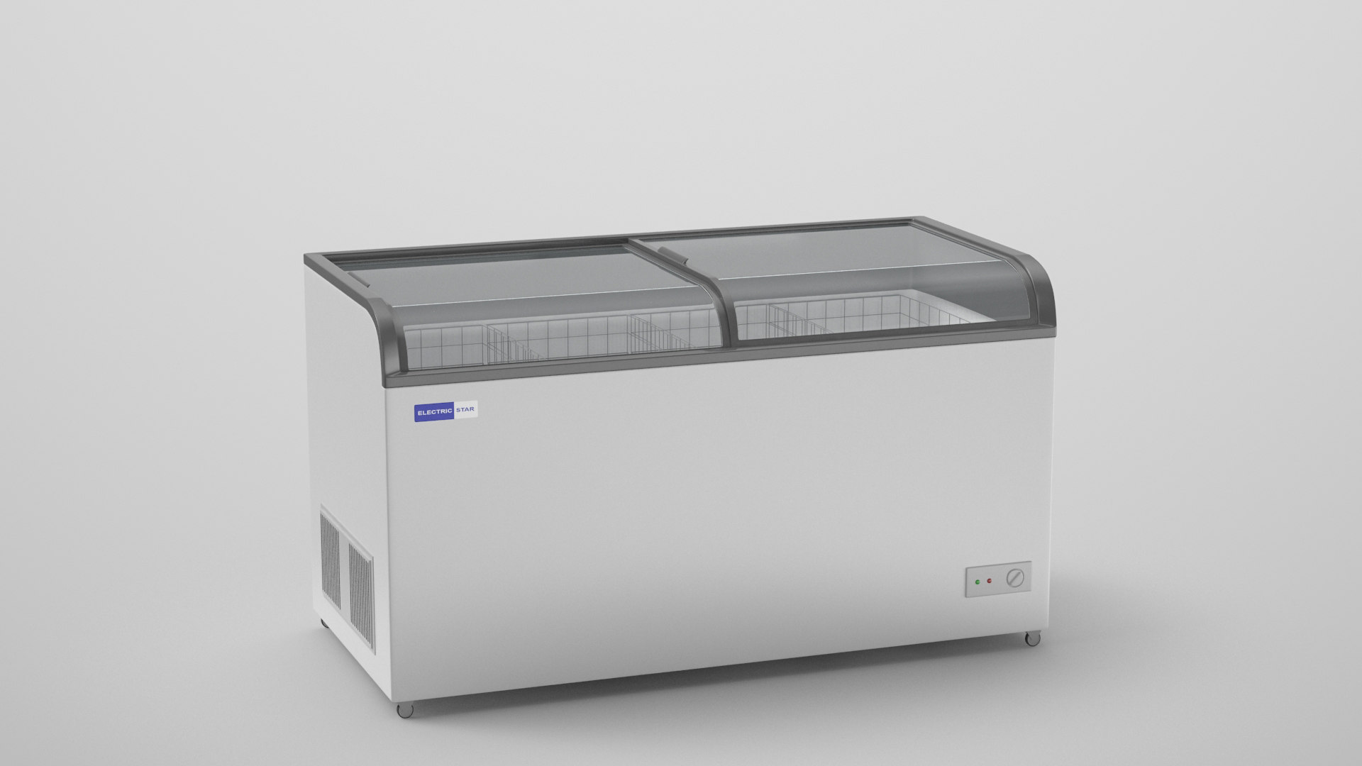 3D model supermarket chest freezer - TurboSquid 1643228