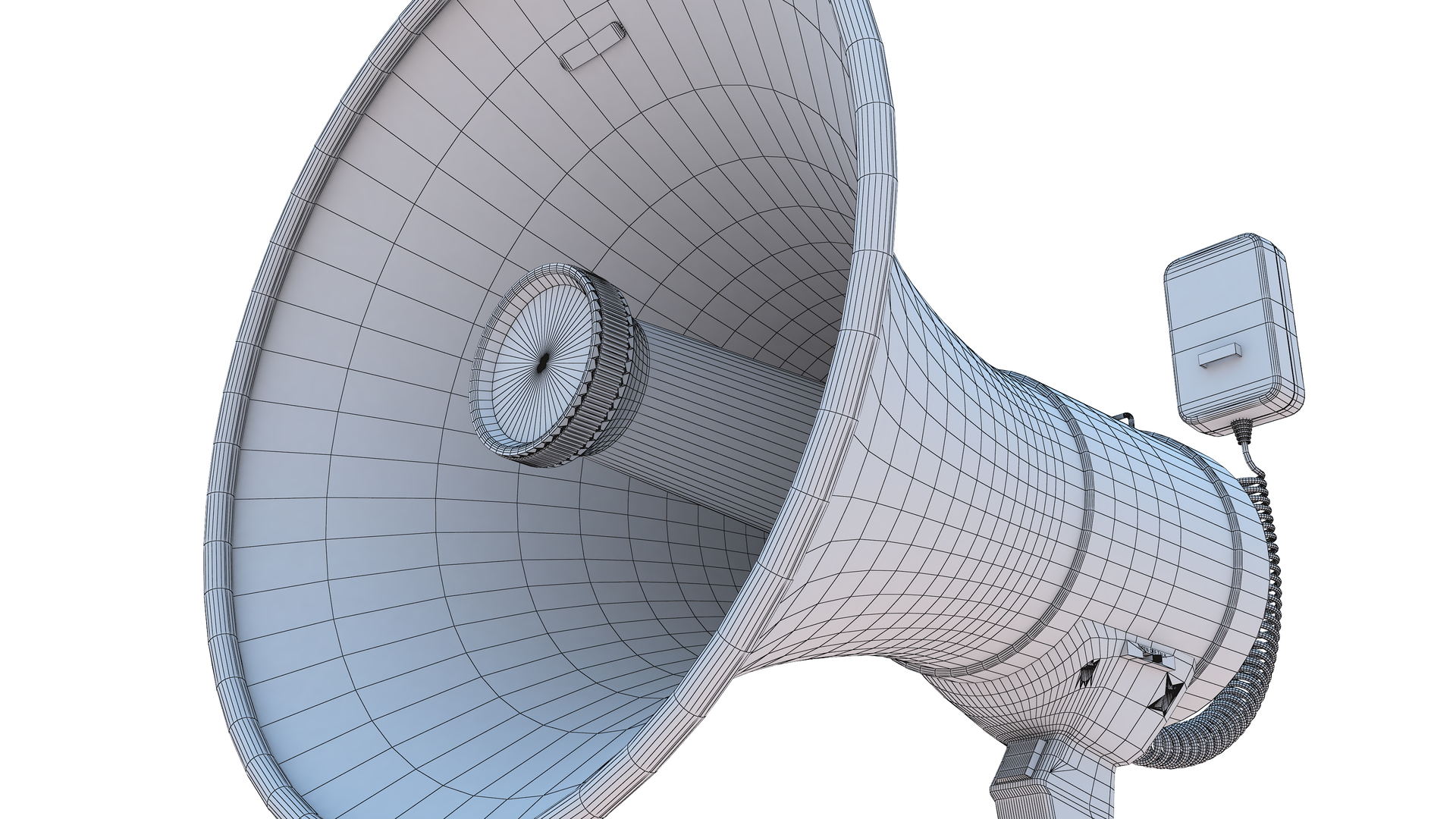 3D model megaphone electronic bullhorn - TurboSquid 1643482